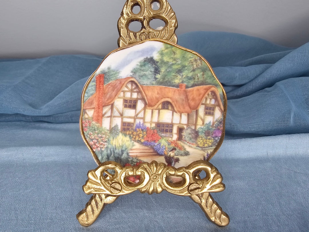 David Stanier Miniature English Cottage Plate - Etsy
