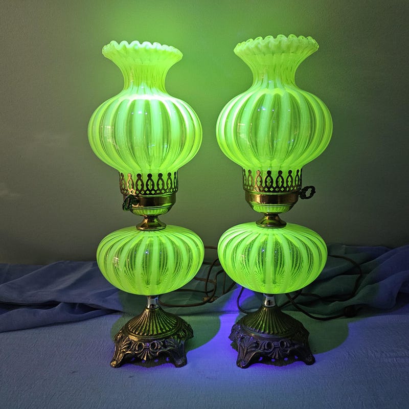 Vintage Lg Wright Lamps - Etsy