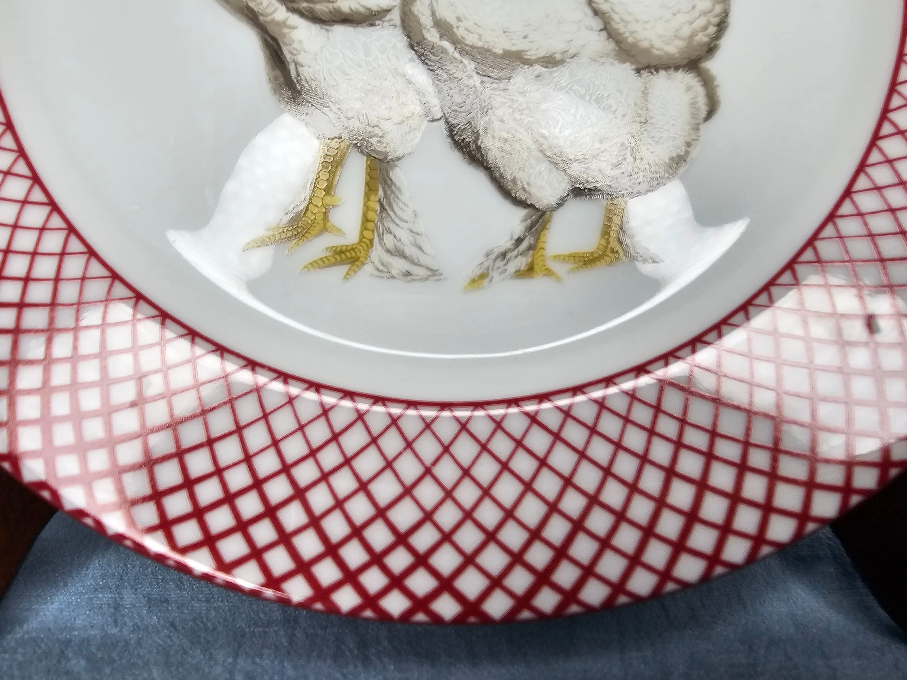 Rooster & Hen Plate by the Haldon Group - Etsy