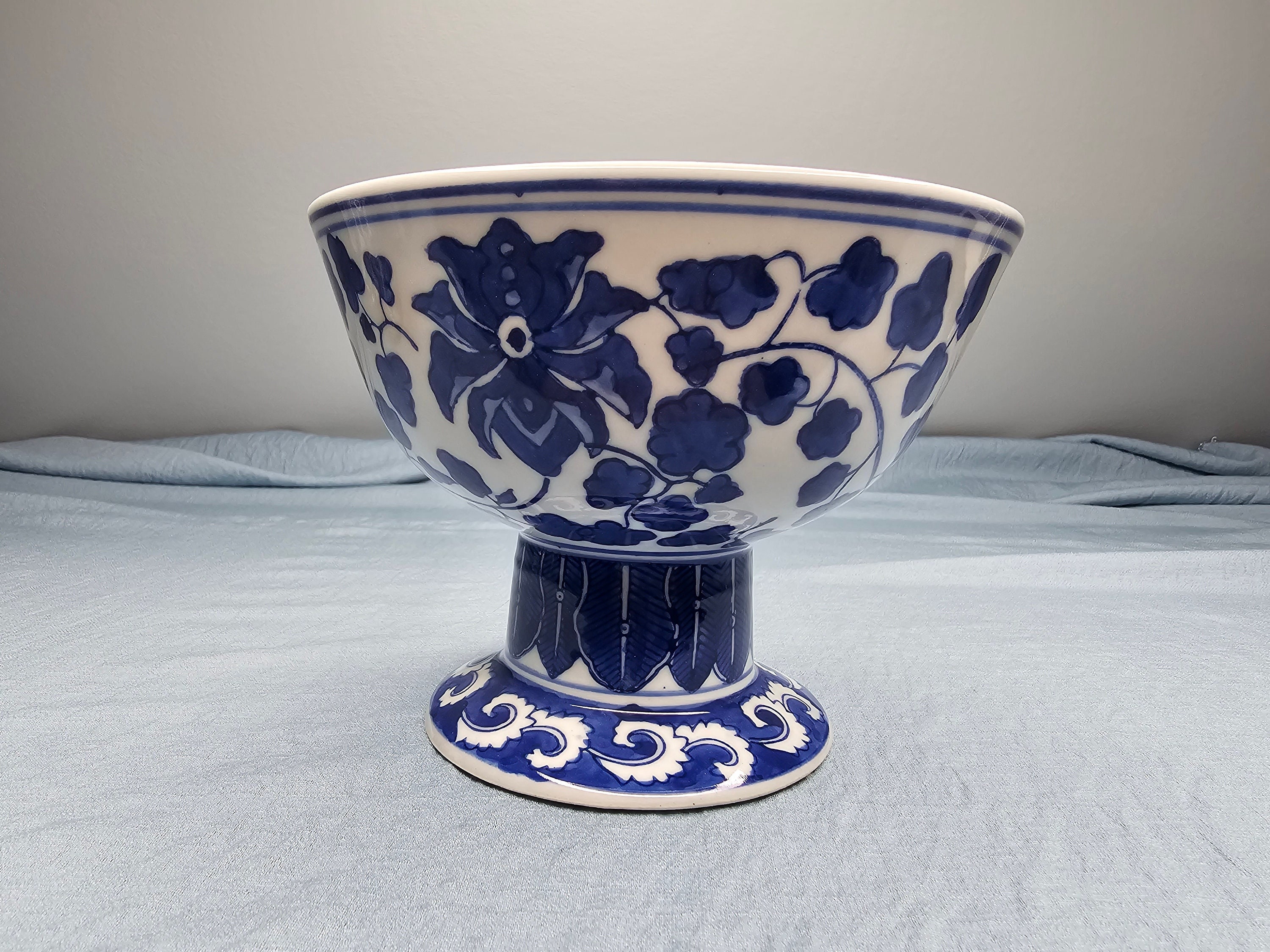 Blue & White Porcelain Blue Willow Pattern Sacred Bowl - Etsy