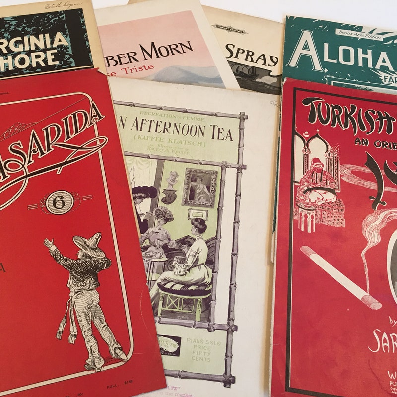 Sheet Music Cover - Etsy
