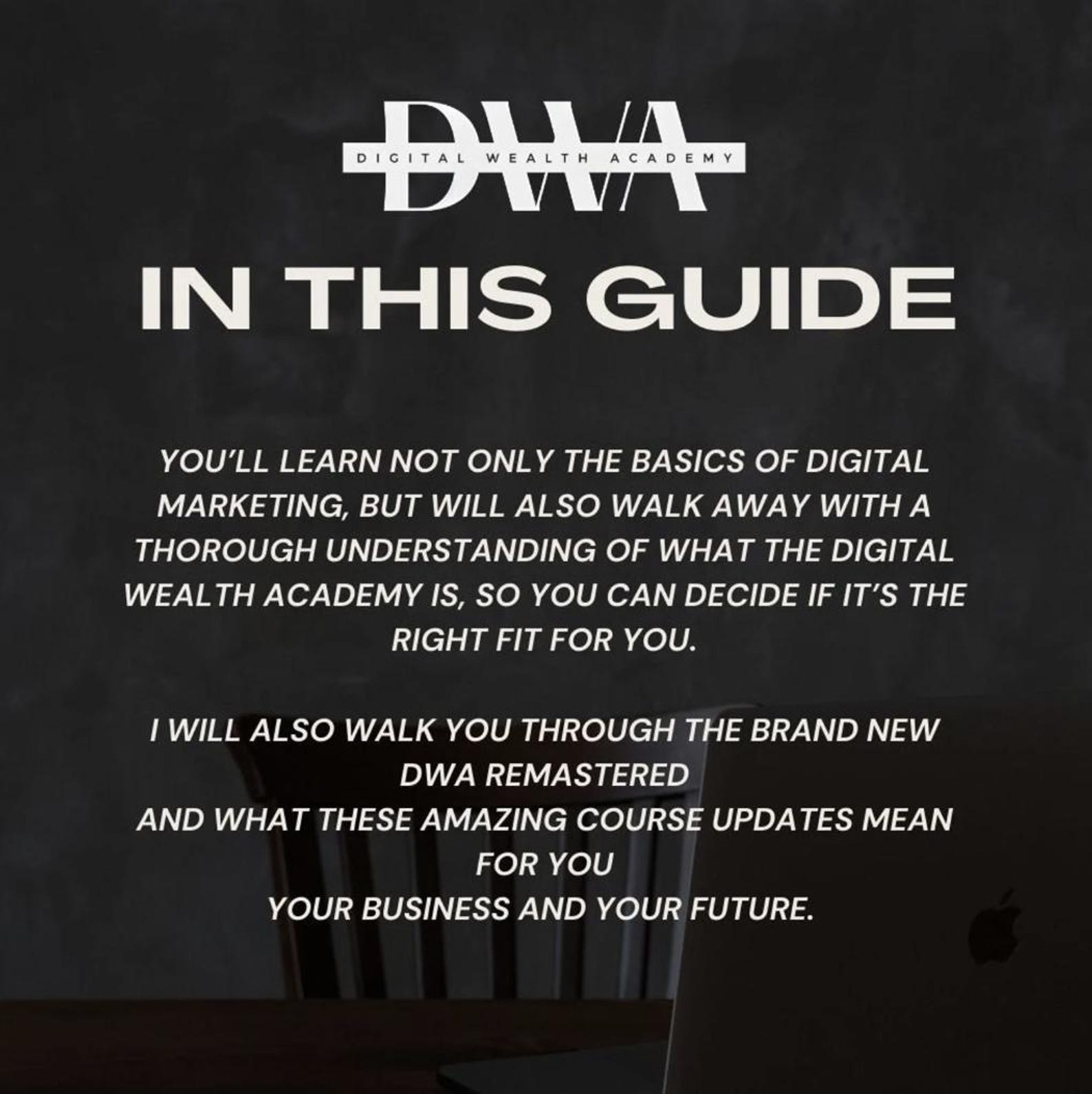 DWA Digital Wealth Academy Sneak Peek - Lead Magnet Template - Freebie ...