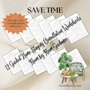 HOME STAGING Guide Stager Consultation Workbook Real Estate Forms ...