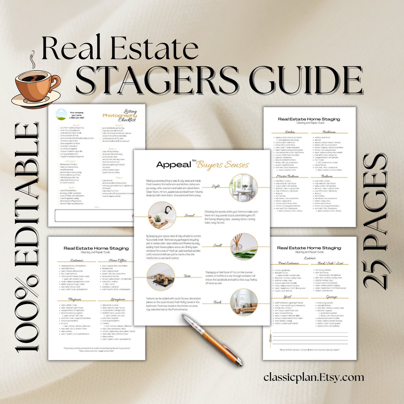 HOME STAGING Workbook & Stagers Consultation Report Forms, Pre-listing ...
