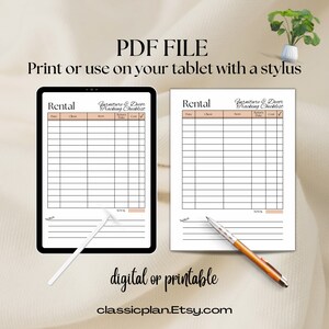 Home Staging Rental Tracker Form Stagers Checklist Home - Etsy