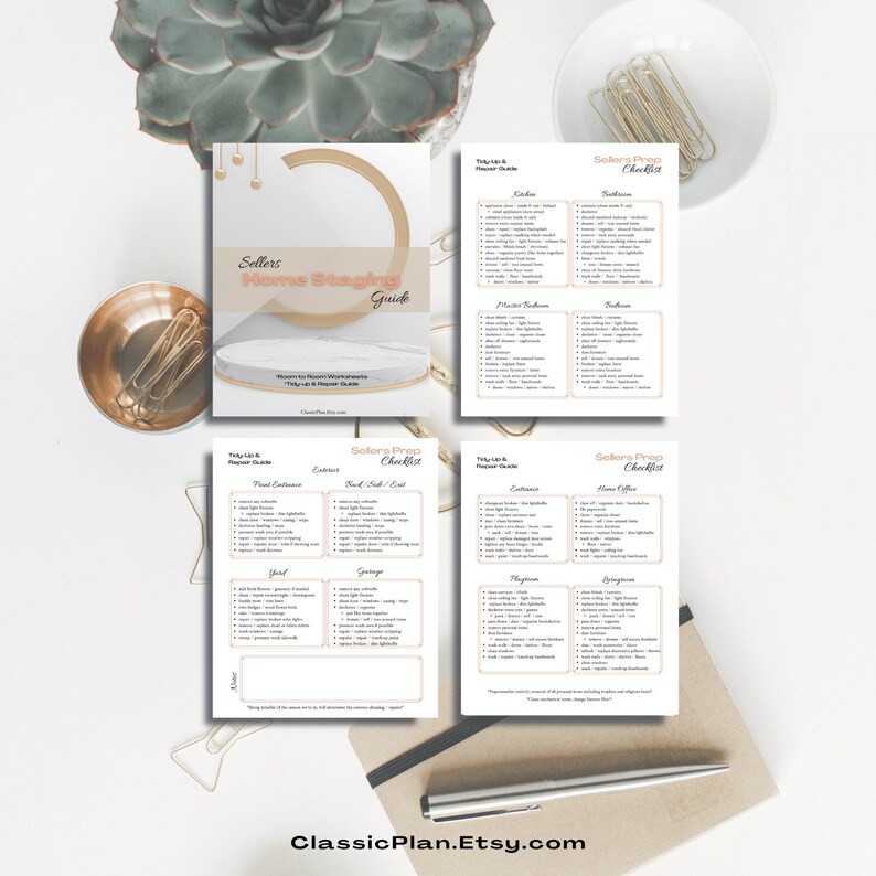 Home Staging Checklist Tips & Prep Guide Real Estate DIY - Etsy