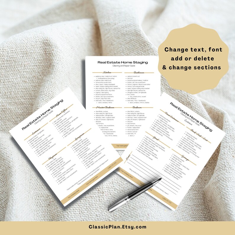 HOME STAGING Guide & Stager Consultation Forms Real Estate - Etsy
