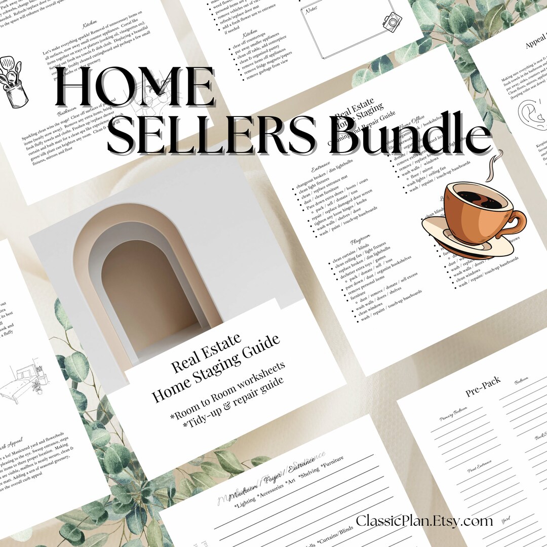 Home Staging Checklist Prep Guide and Workbook Home Staging ...