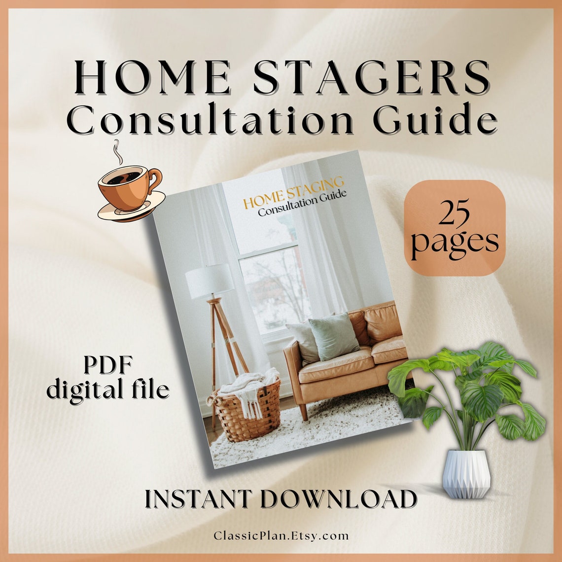 HOMESTAGING Business Staging Report Form Guide & Consultation Home Staging Checklist, Digital ...