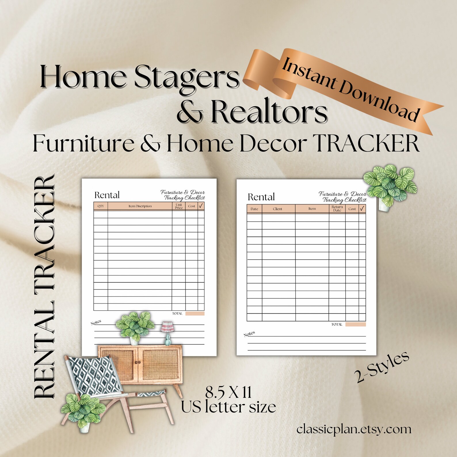 Home Staging Rental Tracker Form, Stagers Checklist, Home Staging ...