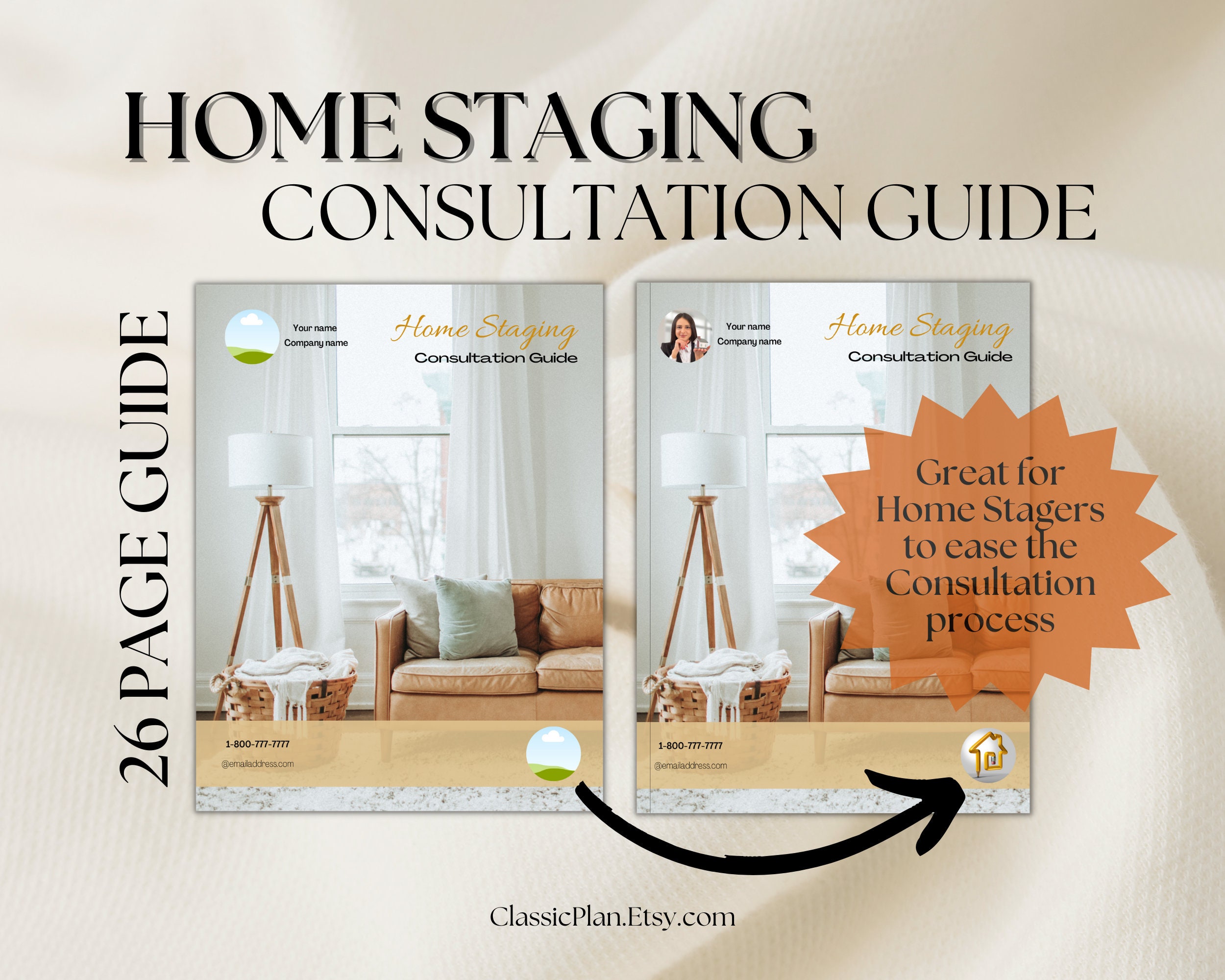 HOME STAGING Guide Stager Consultation Workbook Real Estate Forms ...
