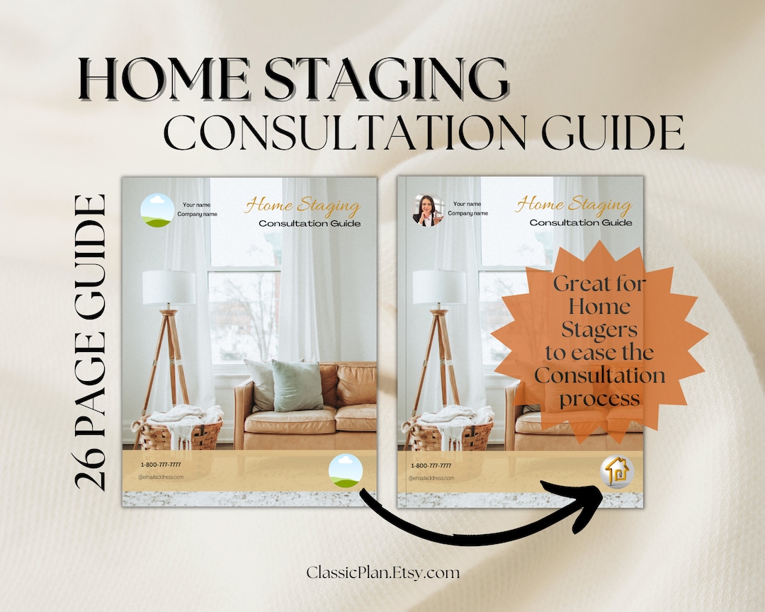HOME STAGING Guide & Stager Consultation Forms Real Estate - Etsy