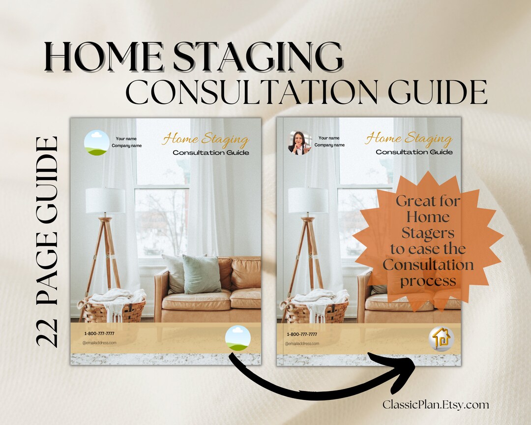 HOME STAGING Guide & Stager Consultation Forms Real Estate - Etsy