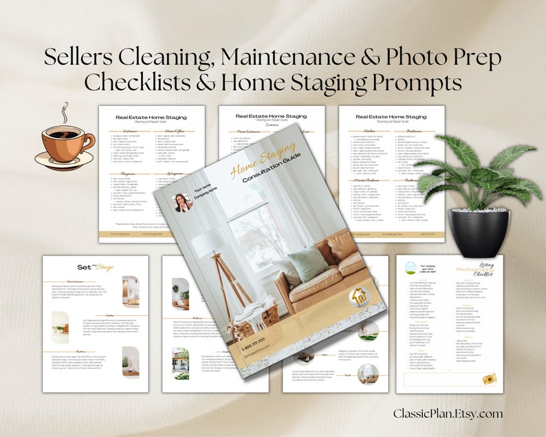 HOME STAGING Guide Stager Consultation Workbook Real Estate Forms ...