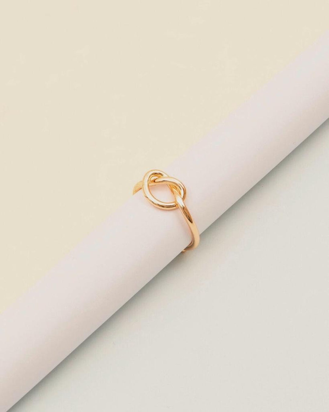 Amelia Knot Design Ring, Elegant Minimalist Ring, Stacking Ring ...