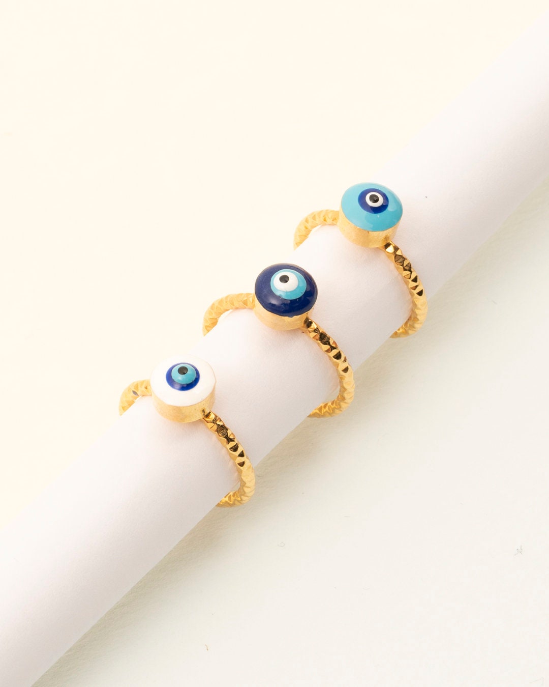 Evil Eye Ring, Handmade Everyday Ring, Lucky Ring, Gift for Her, Free ...