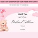 Editable Baby Girl Pink Teddy Bear Baby Shower Name Tag Template ...
