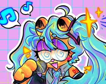 Garfield Hatsune Miku - Etsy Australia