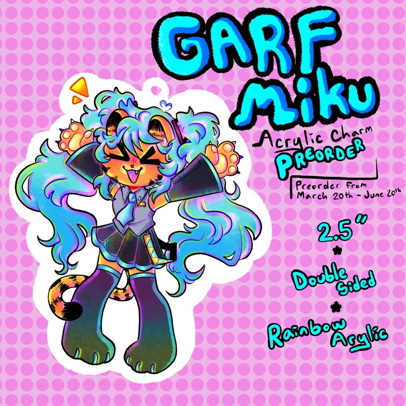 Miku Garfield - Etsy