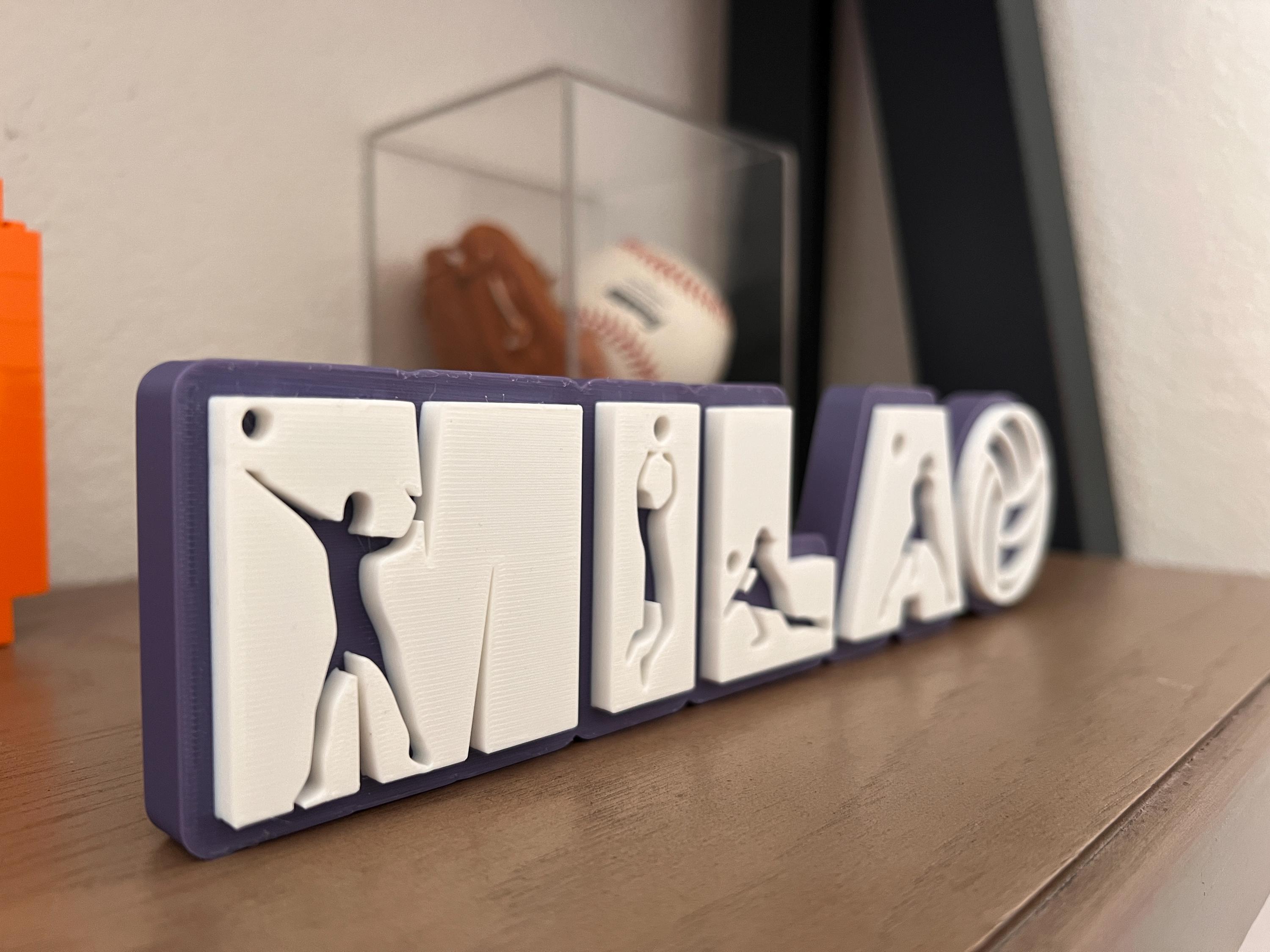Custom Sports Name Plate (volleyball) | Personalized 3D Printed Gift ...