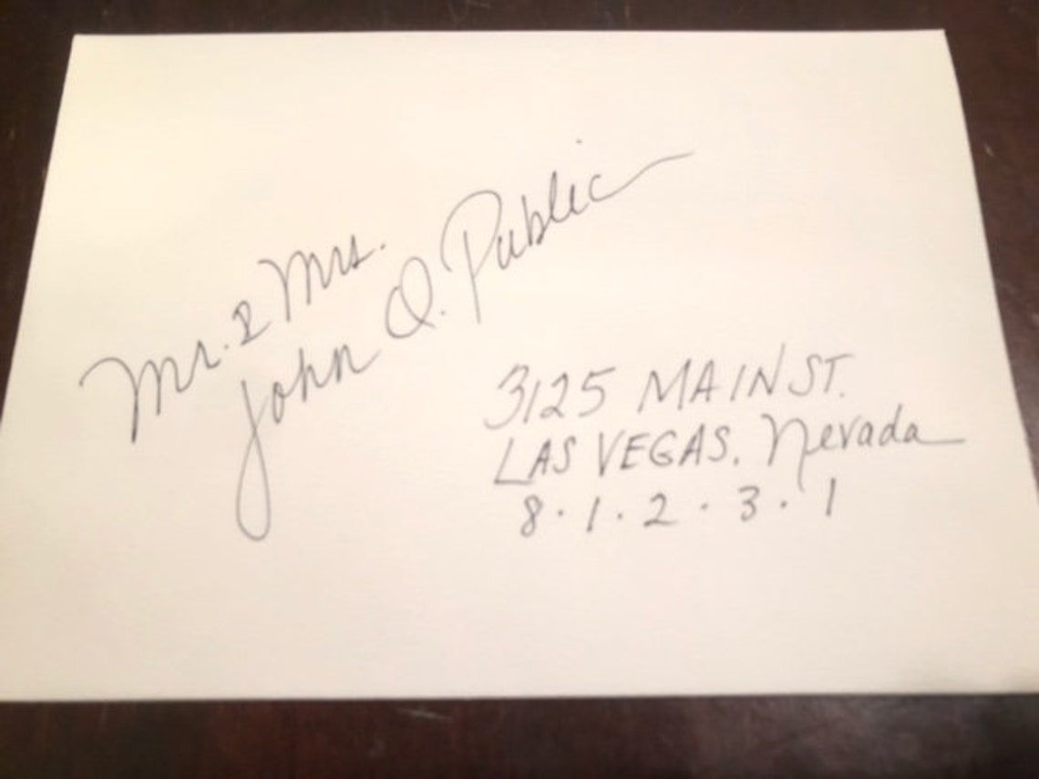 Custom Handwritten Envelopes Cards Letters - Etsy