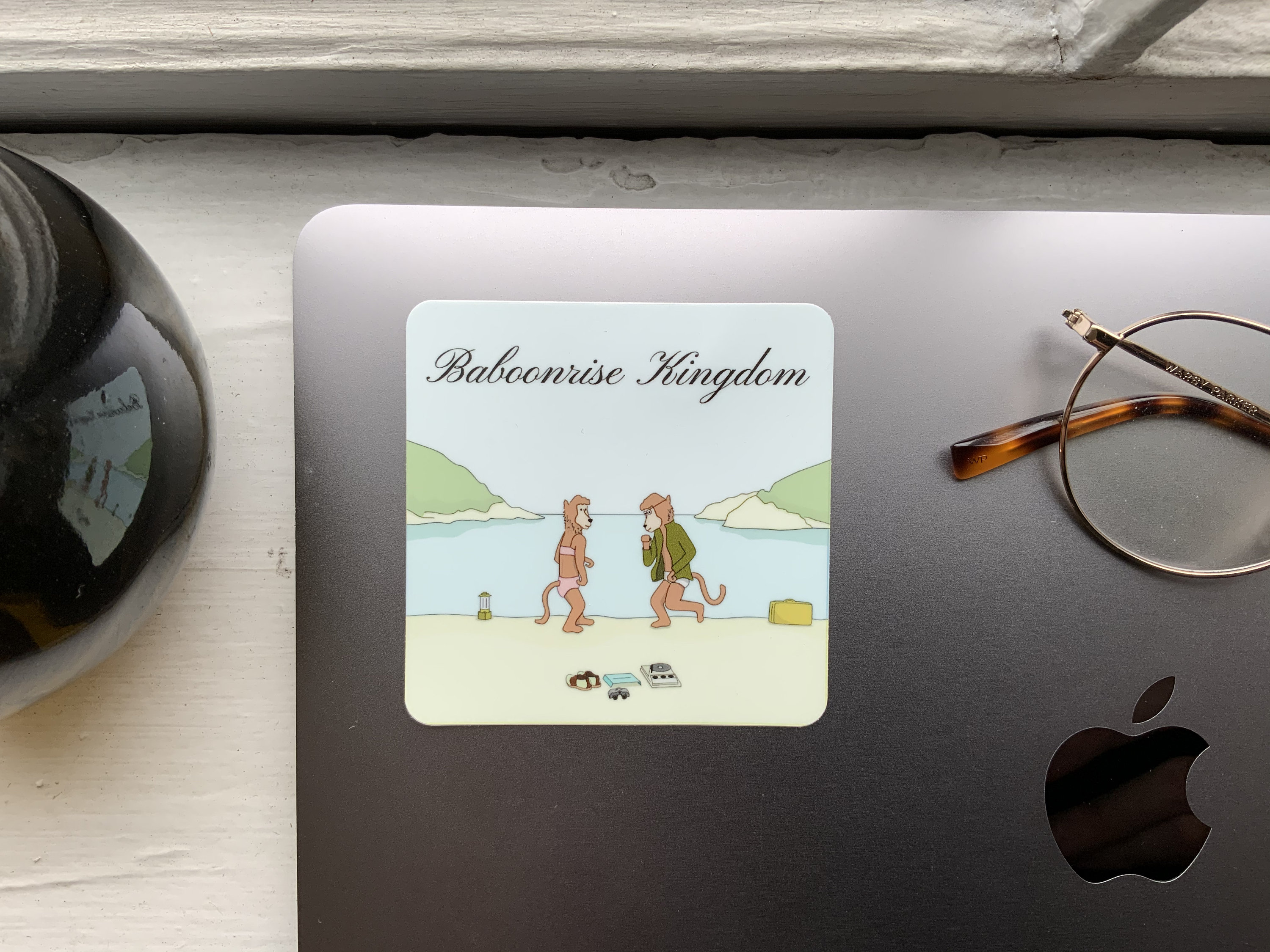 Paper & Party Supplies Paper Gift Vinyl Sticker Wes Anderson etna.com.pe