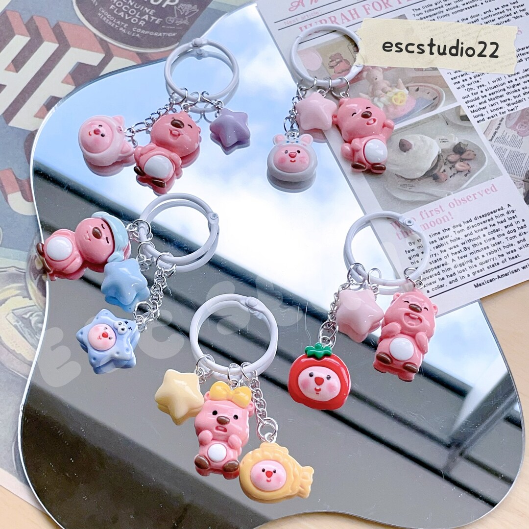 Handmade DIY Animation Cartoon Cute Loopy Keychain - Etsy
