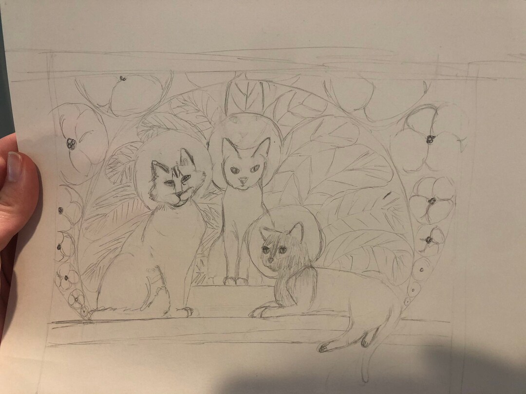 Proposal Sketch for Large Custom Commissions - Etsy