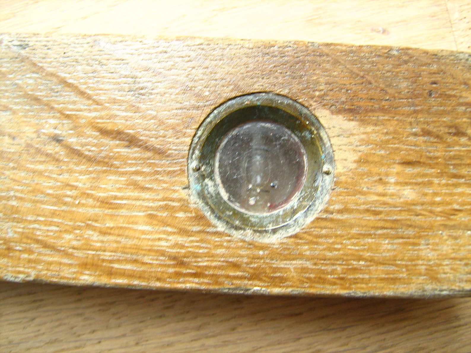 Vintage Wooden Brass Glass Bubble Level Carpenter's Tools Craftsman ...