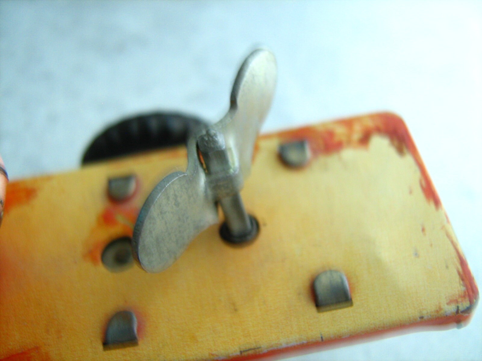 Vintage Old Tin Metal Clown on a Bike Wind up Key Toy - Works a Little ...