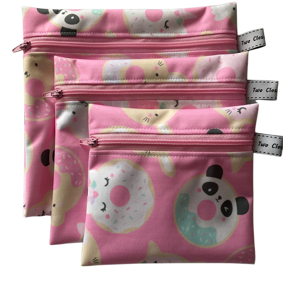 Reusable Snack Bags, Eco Friendly Zipper Bags Donuts - Etsy