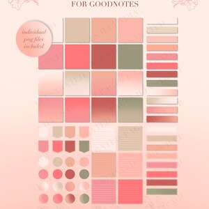 14 Tab DIGITAL NOTEBOOK for Goodnotes | HYPERLINKED | Pink Birds ...