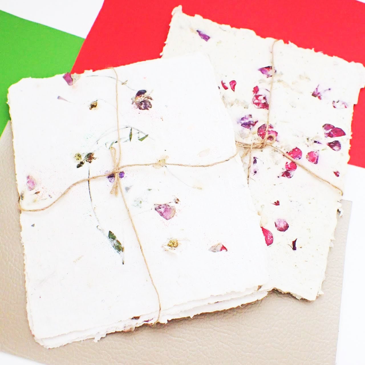 Fresh Petal and Leaf Handmade Floral Paper 8 Sheets (10"x8") - Etsy