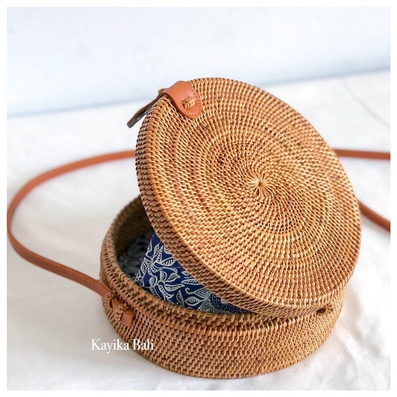 Natural Woven Rattan Bag Premium Rattan Shoulder Bag Summer - Etsy