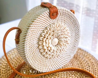 Shell Rattan Bag - Etsy