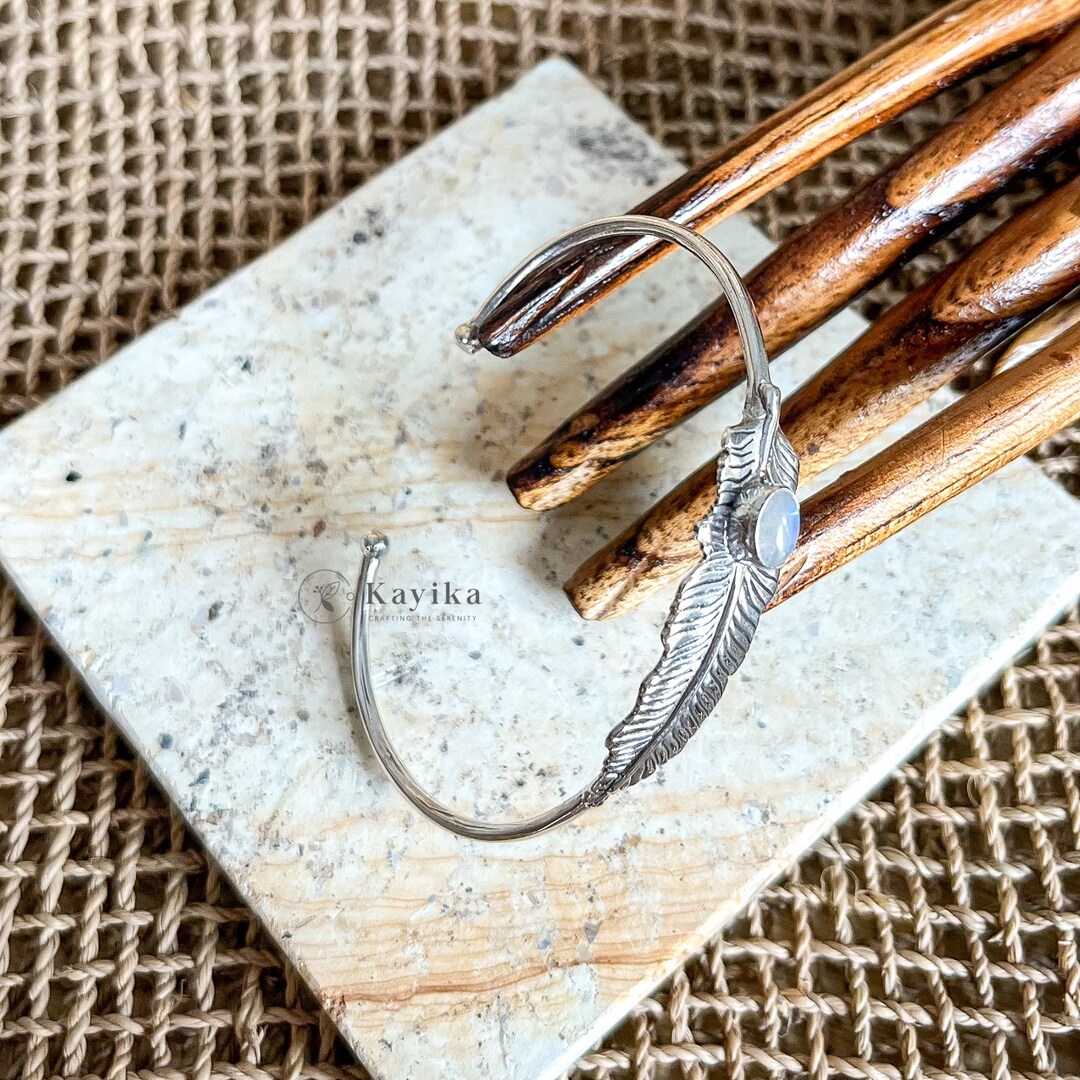 Balinese Feather Bracelet, 925 Silver, Handmade Bracelets, Birthday ...
