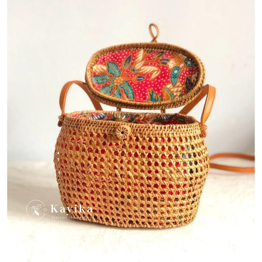 Rattan Jar Crossbody Bags Balinese Bag Traditional Purse - Etsy