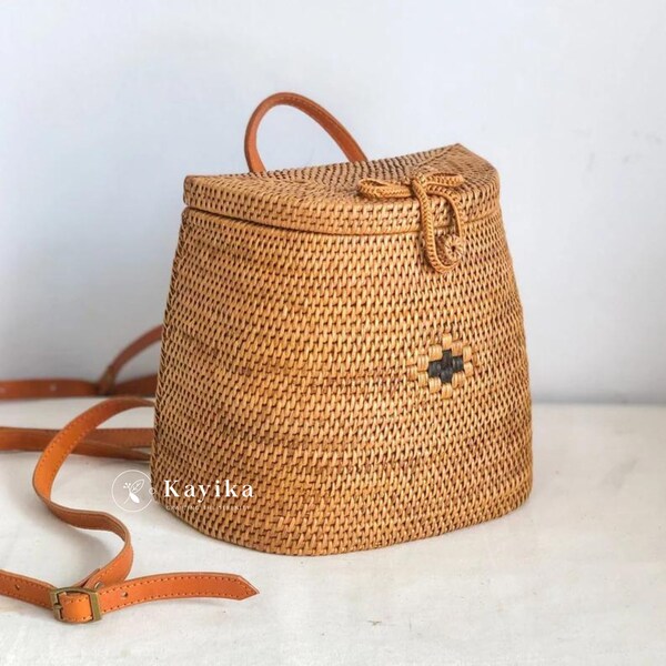 Rattan Backpack - Etsy