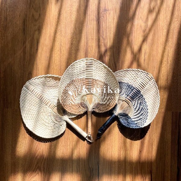 Palm Leaf Hand Fans - Etsy