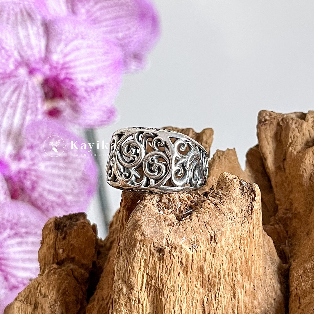 Bali Serenity Silver Ring, Silver 925, Balinese Handmade Ring ...