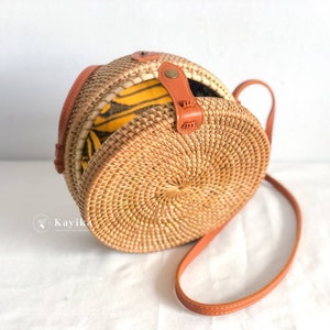 Round Rattan Bag Lombok Crafts, Straw Sling Bags, Woven Summer ...