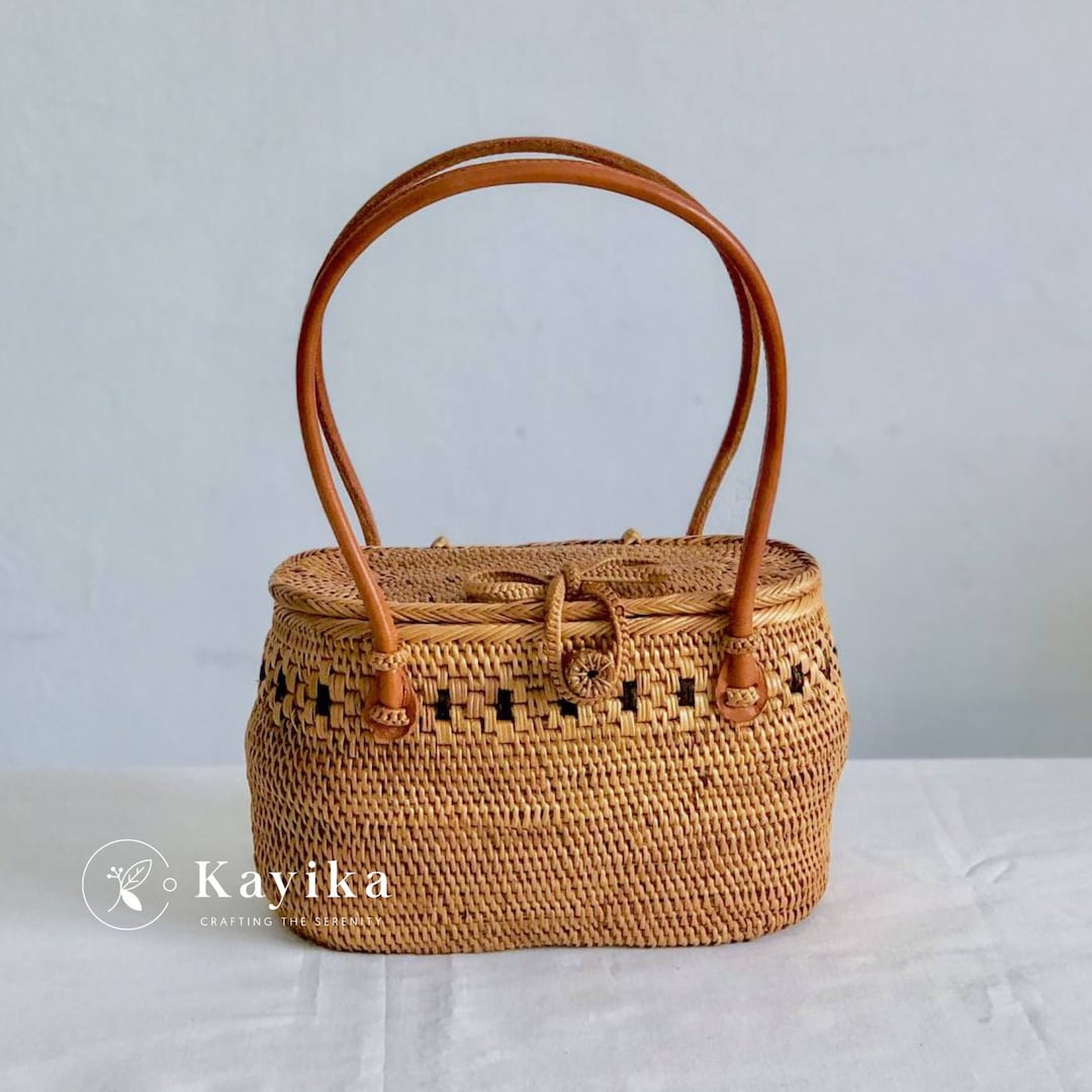 Rattan Wrist Bags, Women Handwoven Bags, Woven Bags, Summer Purse ...