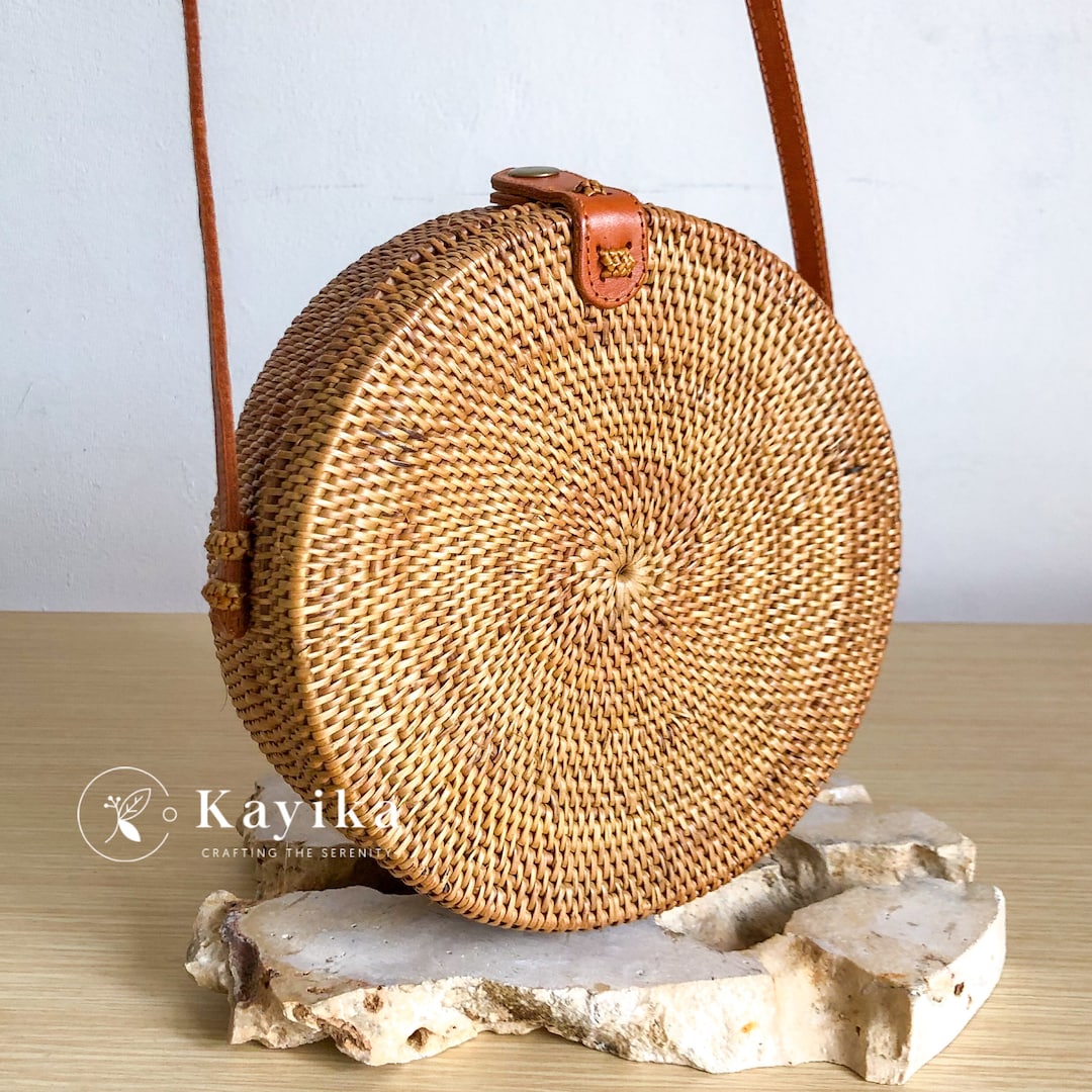 Natural Woven Rattan Bag - Premium Rattan Bag, Bohemian Style ...