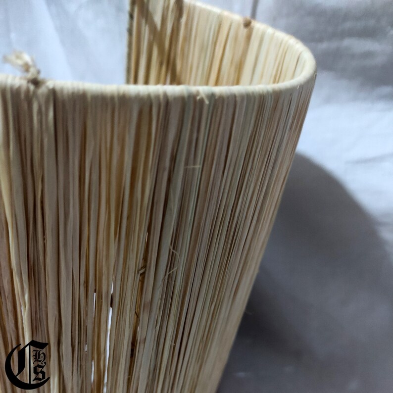 Natural Straw Sconce Lamp With Elegant Raffia Lamps Lampshades Rustic ...