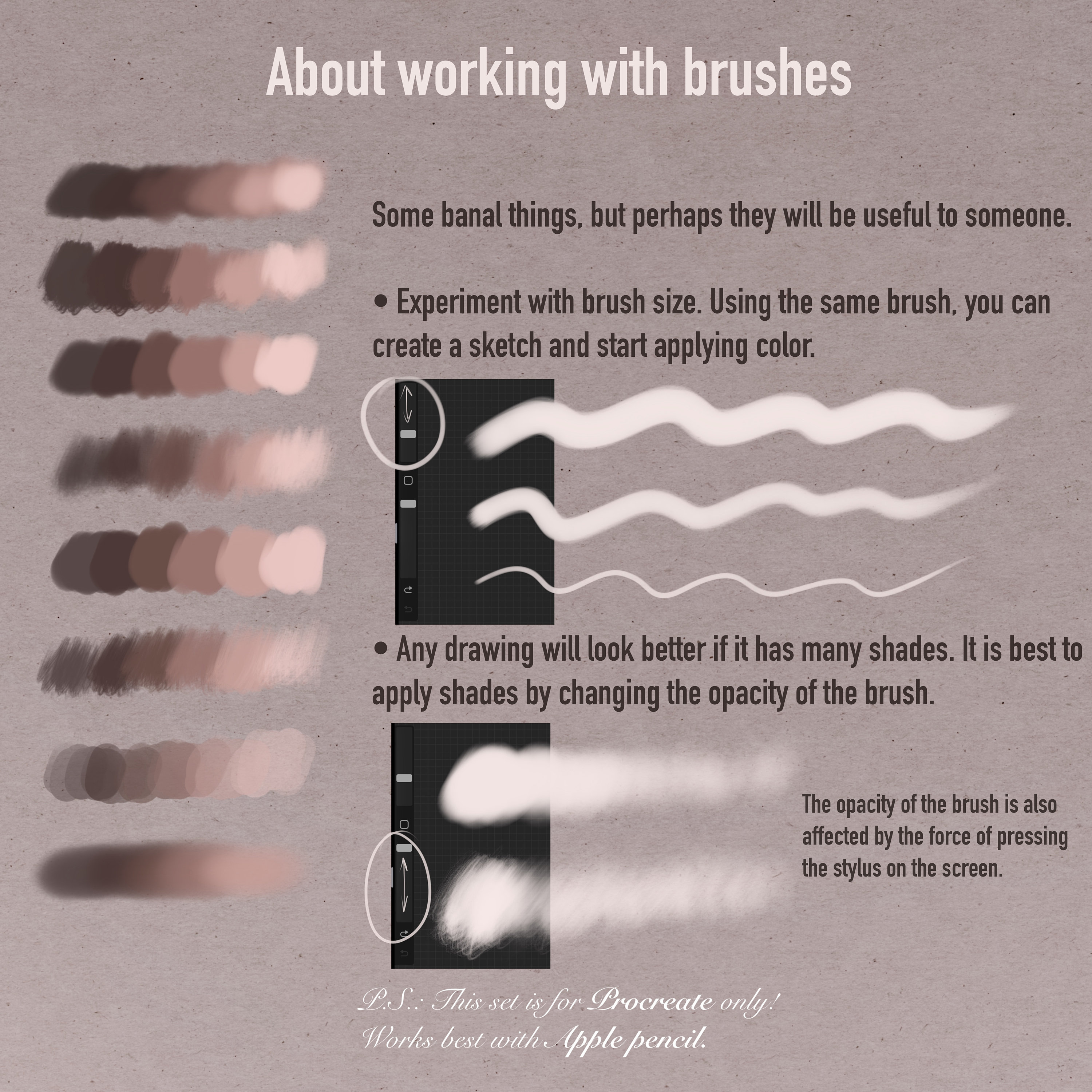 Smooth & Basic Brush Set for Procreate - Etsy