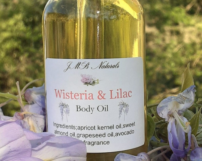 Lilac Body Oil Spray - Natural Lilac Fragrance Bath, Shower, & Massage ...