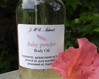 Baby Powder Body Oil - Etsy