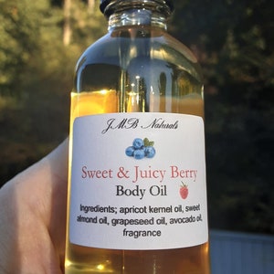 Sweet & Juicy Berry Body Oil - Etsy
