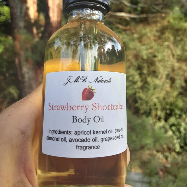 Body Oil Strawberry Shortcake - Etsy