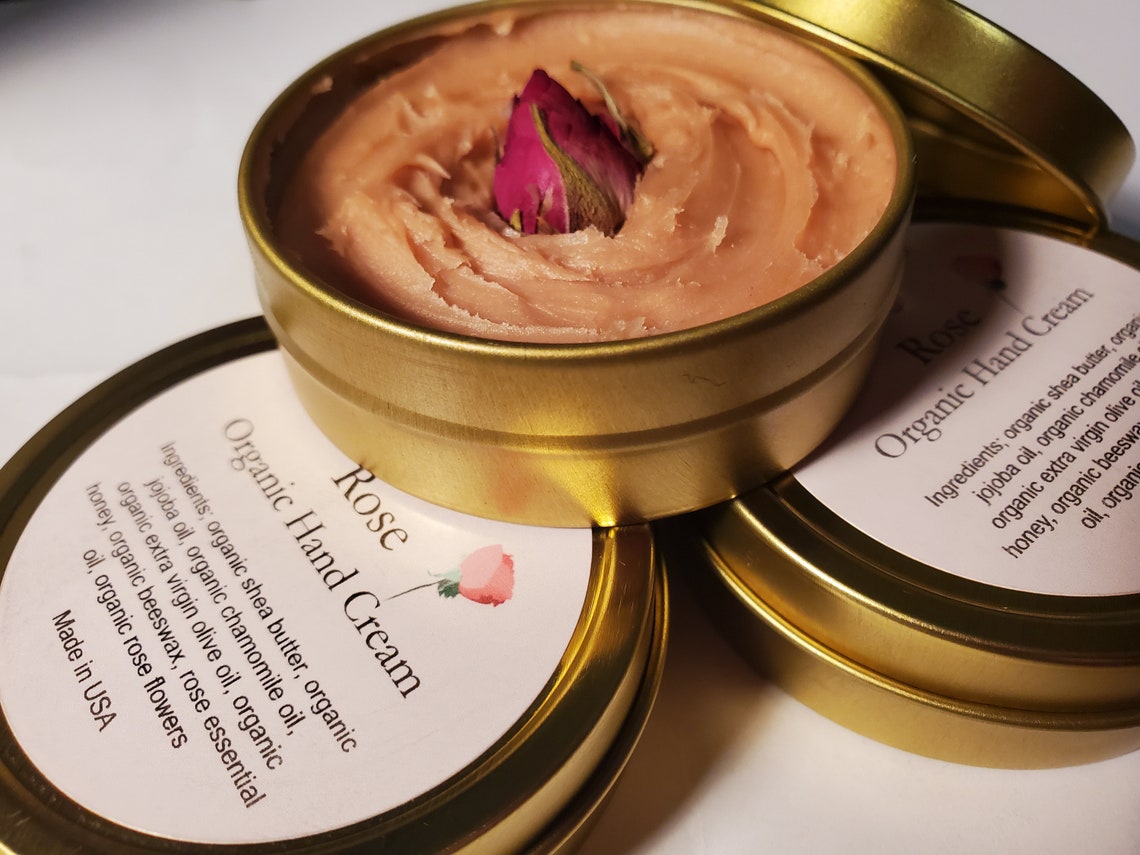 Organic Rose Hand Cream Hand Salve Intensive Repair Balm | Etsy